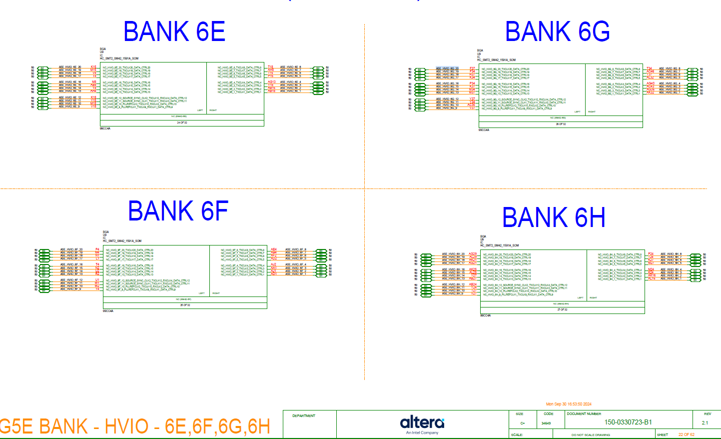 Agilex 5 FPGA E-Series 065B Modular Development Kit - PINOUT Bank 6E ...