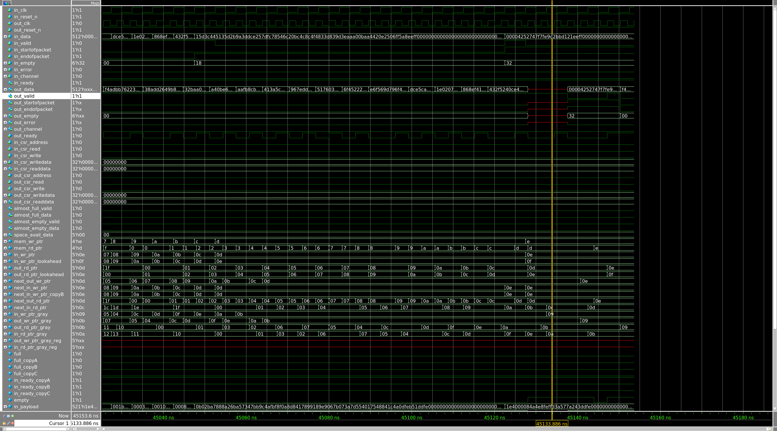 Bug in latest Avalon Streaming Dual Clock FIFO | Altera Community - 51773