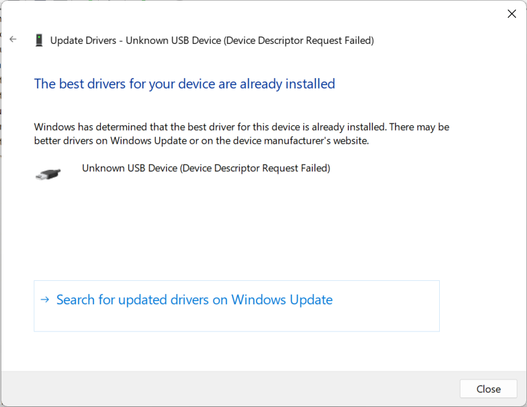 USB-Blaster II not recognized in Windows 10/11 | Altera Community - 276760