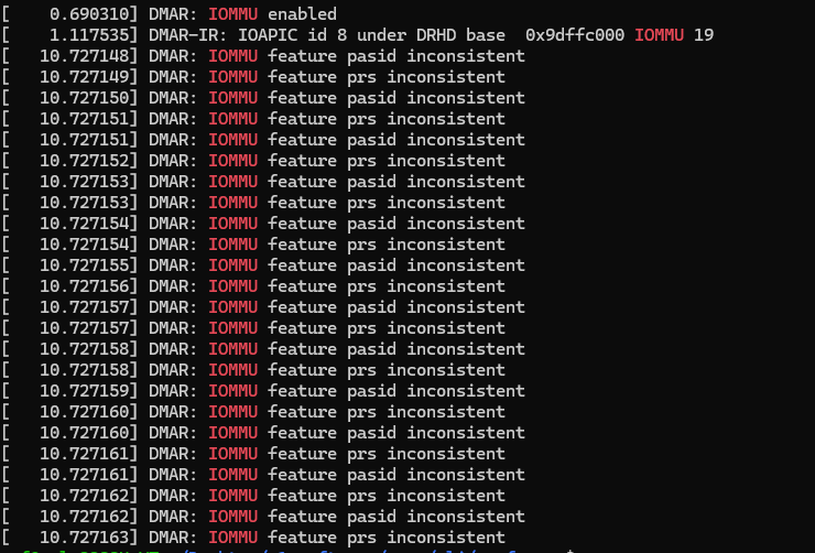 The issue encountered during testing after programming the R-tile PCIe ...